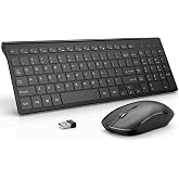 Wireless Keyboard and Mouse J JOYACCESS 2.4G Ergonomic and Slim ...