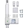 Amazon.co.jp: DIHOOL リニアモーション 電動直動アクチュエータ12 v 4インチ高速15 mm/s 2000 N 440ポンドDCモータ、取付ブラケット付き : 産業・研究開発用品