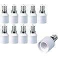 Amazon | 10個セット E-Simpo® 口金変換アダプタ E14→E17 電球ソケット変換アダプター, E14〜E17アダプタ, E14-E17 口金変換アダプタ, あなたがE14 ...