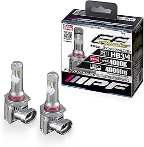 Amazon | IPF ヘッドライト フォグランプ LED バルブ エフェクターシリーズ 4000K HB3/4 ハロゲンサイズ型 冷却ファン付きモデル E152HFB | 車＆バイク ...