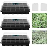Amazon.co.jp: Shuiling 育苗ボックス 5個セット 24穴 育苗ポット 育苗トレイ 育苗箱 種まきハウス 種子トレイ 育苗セット 育苗キット 育苗器 苗トレー ゴシレ 植物 ...