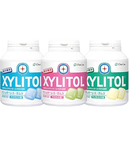 歯科医院専用　歯科用キシリトールガム(クリアミント・マスカット・アップルミント)153g（約90粒）/1個　3種6個セット Amazon.co.jp: 歯科医院専用 歯科用キシリトールガム(クリアミント