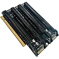 Amazon.co.jp: PCIE3.0 X16 1 に 4 拡張カード PCIe 分岐 X16 に X4X4X4X4 電源 Gen3 ...