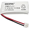 Amazon | パイオニア対応 TF-BT20 TF-BT22 パナソニック対応 BK-T410 コードレスホン子機用電池パック 互換 | Areotek | 子機用充電池・バッテリー