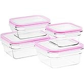Glasslock Oven Safe Glass Bakeware, 3-Piece Set, Clear, GL-996 ...