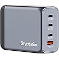 Amazon.co.jp: Verbatim(バーベイタム) PD200W対応【海外使用対応】 チャージャー AC充電器 USB x4ポート装備 (USB-C x3、USB-A x1 ...