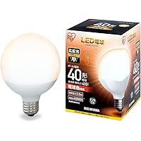 Amazon | アイリスオーヤマ LEDボール球 口金直径26mm 40W形相当 電球色 広配光タイプ 密閉器具対応 LDG4L-G-4V4 | アイリスオーヤマ(IRIS OHYAMA ...