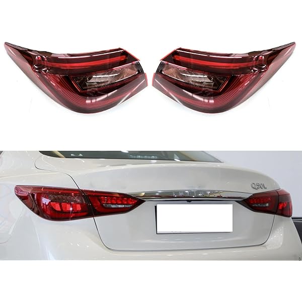 ※在庫※14-17 スカイライン V37 前期 インフィニティ Q50 テールランプ (PP+ABS) - パーツ