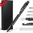 Gifts for Men, 9 in 1 Multitool Pen Set - LED Light, Touchscreen Stylus ...