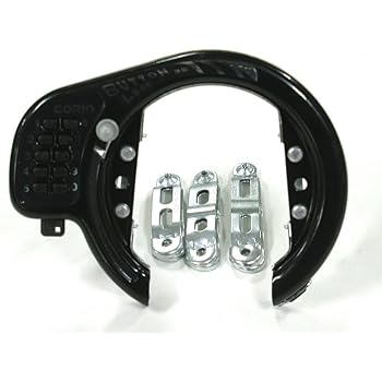 Amazon | GORIN(ゴリン) ボタン式大型リング錠 GR-520 ブラック 02451 | ゴリン(GORIN) | 自転車固定式ロック