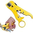 Amazon | Selinear 同軸ケーブルストリッププライヤ 電話ケーブル テレビケーブル ストリッピングプライヤー 手動ワイヤーカット ストリッピングツール LAN vvf (イエロー ...