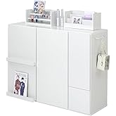 Amazon｜LOWYA ロウヤ推し活収納 推し活 グッズ収納 収納 鍵付き 本棚 祭壇 おしゃれ シェルフ 大容量 多機能 隠せる収納 ホワイト 白 幅45cm｜本棚 オンライン通販