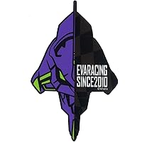 Amazon.co.jp: エヴァンゲリオンレーシング EVA Racing ステッカー EVARACING ロゴ キャラクターステッカー ...