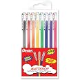 Pentel Mattehop Gel Pen 1.0mm Broad Nib Original Collection 8 Assorted ...