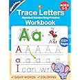 Amazon | Trace Letters: Alphabet Handwriting Practice workbook for kids ...