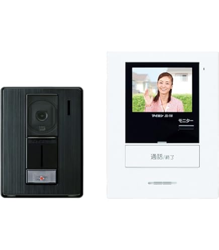 アイホン ROCO JQ-12 テレビドアホンセット カメラ付き玄関子機 モニター付 未使用 Y4453280｜セキュリティ