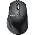 iClever MD360 Ergonomic Bluetooth Mouse with Mouse Jiggler, Wireless ...