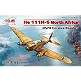 Amazon | ICM 1/48 ドイツ空軍 ハインケルHe111 H-6 爆撃機 北アフリカ プラモデル 48265 | プラモデル 通販