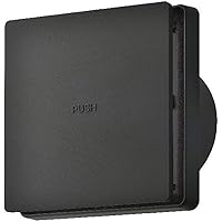 Amazon | バクマ工業 REPD-100J-BK 樹脂製プッシュ式レジスター 標準型 自然給気用 操作部着脱式 壁面・天井面取付兼用型 ブラック | 換気口