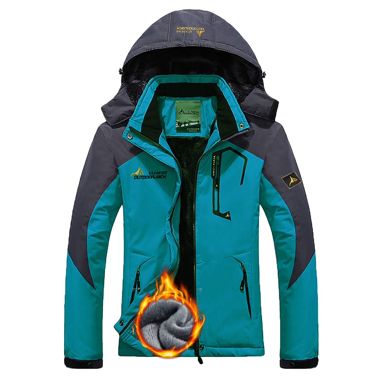 FAXIKIO ジャケット レディース 防寒着 登山服 コート 二着セット 防水防風 防風ジャケ | 永遠のファッション