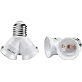 Amazon | DiCUNO E26口金アダプター 2分岐ソケット E26→E26 延長ソケット 2個セット | ライトソケット | DIY・工具・ガーデン 通販