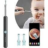 Wireless Otoscope Ear Camera with Dual View, 3.9mm 720PHD WiFi Ear ...