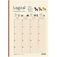 Amazon.co.jp: 【2026年度版 手帳】 ナカバヤシ ロジカルダイアリー2026月間ノートタイプA／A6／ホワイト NS-A602-26AW【PT1】 : 文房具・オフィス用品