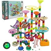Marble Run Track Toy Set - Translucent Marble Maze Race Game Set by ...
