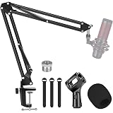 Neewer Microphone Arm Stand, Suspension Boom Scissor Mic Arm Stand with ...