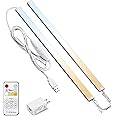Amazon.co.jp : AuyiHomu led バーライト 35cm リモコン USB マグネット 調光 調色 スイッチ付き 連結可能 明るい 目に優しい 省エネ タイマー機能 電球色 ...
