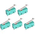 Amazon.co.jp: uxcell リミットスイッチ ヒンジレバーマイクロ クリニーク AC 125V 5A KW4-3Z-3ミルCNC用 5個入り : 産業・研究開発用品