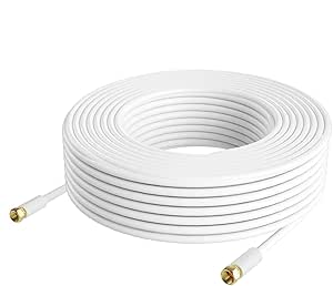 Amazon | Postta アンテナケーブル 20M 同軸ケーブル S-5C-FB 4K8K 地デジ・BS・CS・CATV放送対応 金メッキプラグ F型プラグ ホワイト | Postta ...