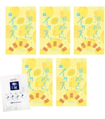 Amazon | まるか食品 イカ天瀬戸内れもん味 瀬戸内レモンイカ天 65g 12