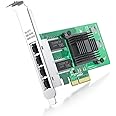 Amazon | ipolex 1G Gigabit ネットワークカード(NIC),インテルI350-AM4 コントローラー付き,10/100/1000Mbps PCI Express ...