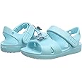 Amazon.co.jp: Crocs 206245 Classic Crocs Strap Sandals PS Girls, ice ...