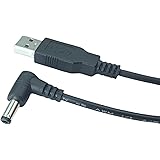 Amazon | LANMU USB 5V-12V DC電源供給ケーブルusb dc 変換 ケーブル 電源ケーブルUSB→DC(外径5.5mm内径2.1mm) usb 5v 12V L型 昇圧 ...
