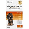Simparica Trio Flea, Tick and Worming Chews for Dogs 5.1-10 kg, Orange ...