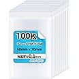 Amazon.co.jp: DXTECHPRO チャック付きポリ袋 100枚 横5cm×縦7cm 厚さ0.05mm(両面合計0.1mm) 小分け袋 透明で目に見える 防塵 防水 良好な密閉性 ...