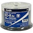 Amazon.co.jp: RIDATA(ライデータ) 1回録画用 ブルーレイディスク BD-R 25GB 50枚 ホワイトプリンタブル 片面1層 1-4倍速 BR130EPW4X.50SP ...