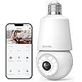 Codnida 2K Security Light Bulb Camera Outdoor/Indoor, WiFi Camera Based ...