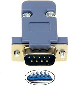 Amazon | 9ピン雄D-SUBプラグ半田コネクタRS232シリアルDB9とグレーフード | daier | シリアルアダプタ 通販