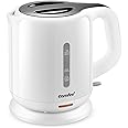 Amazon | COMFEE' 電気ケトル 1.0L カンタン 急速沸騰 空焚き防止 沸騰自動OFF機能付き お手入れ簡単 コンパクト シンプル 一人暮らしに最適 ホワイト MK ...