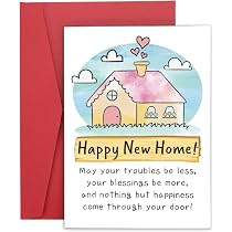 Welcome To Your New Home Happy New Home Card Suburb Family