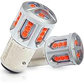 Amazon | Takenous 竹村商会 S25 LED ダブル クルクルテール レッド 12v 24v 180度段違いピン BAY15d (S25ダブル) | ブレーキ・テールランプ ...