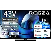 Amazon | REGZA(レグザ) テレビ 43インチ 液晶 4K 倍速 43Z670R ネット動画 2画面機能 Dolby Atmos | テレビ 通販