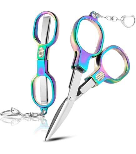 Mini Scissors 8-Pack Folding - Portable Keychain Scissors For Travel ...