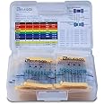 ELEGOO 17 Values 1% Resistor Kit Assortment, 0 Ohm-1M Ohm (Pack of 525 ...