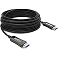 Amazon | ATZEBE 光ファイバーHDMI ケーブル 10m 4K 60Hz対応 18gbps超高速伝送 4K HDR Ultra HD YUV4:4:4 HDCP 2.2 ARC ...