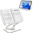 Amazon | Athvcht 書見台 ブックスタンド 読書台 折りたたみ式 アクリル製 ブックホルダー 360°回転 アルミ合金 角度/高さ無段階調節 安定性抜群 持ち運びやすい 勉強 ...