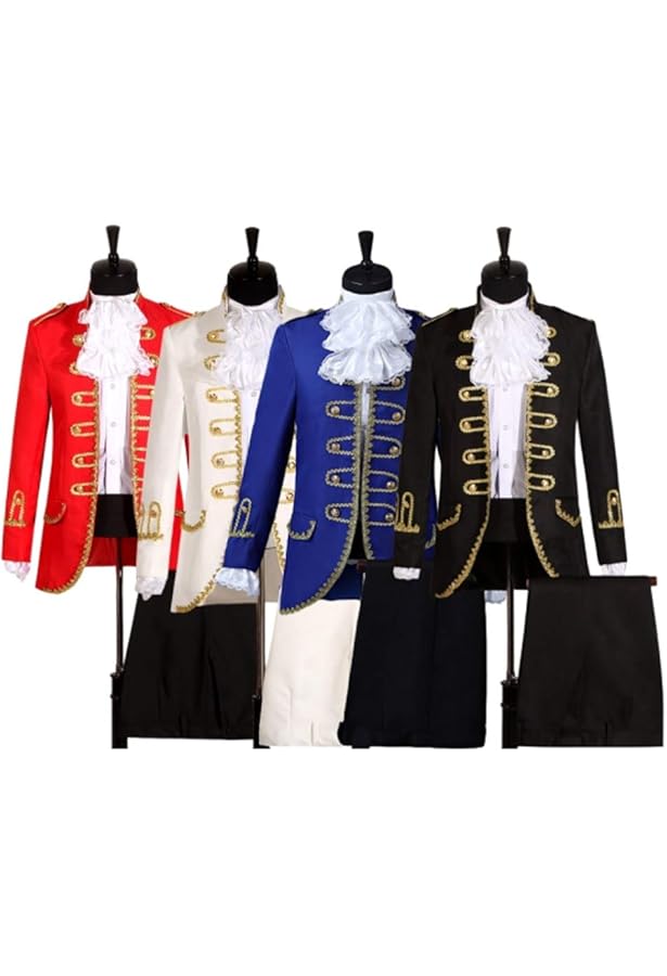 Amazon.co.jp: Yorkfine 演出服 王子様 貴族 衣装 メンズ 宮廷服 中世